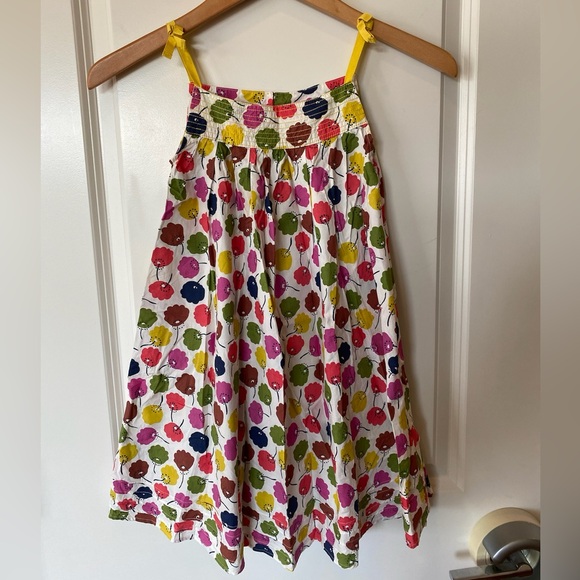 Mini Boden | Dresses | Mini Boden Pink And Green Floral Dress Size 78 Y ...
